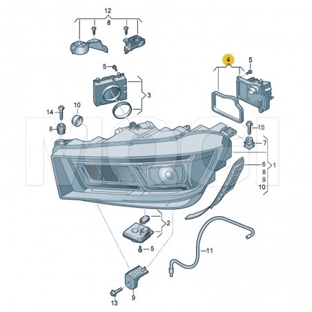 Audi Q5 2017-2021 Sol Matrix Far Modülü - 80A998473C