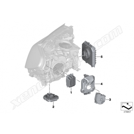 BMW G30 Sol Sinyal Led Modulü - 63117214941